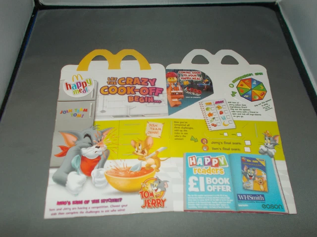 MCDONALDS HAPPY MEAL empty box Tom and Jerry used uk £3.00 - PicClick UK
