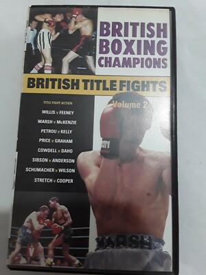 BRITISH BOXING CHAMPIONS British Title Fights VHS Video Tape (NEW) £8. ...