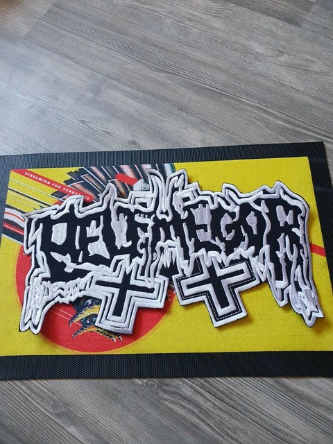 BELPHEGOR PATCH SHAPE Patch Backpatch Death Metal Battle Jacket Kutte ...