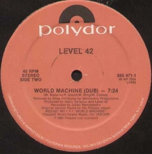LEVEL 42 - World Machine (Shep Pettibone Rmx) - 1986 Polydor Usa - 885 ...