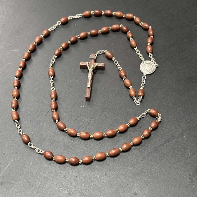 RARE CHAPELET ANCIEN En Acier Et Boule croix reliquaire XIXeme CH59 £13 ...