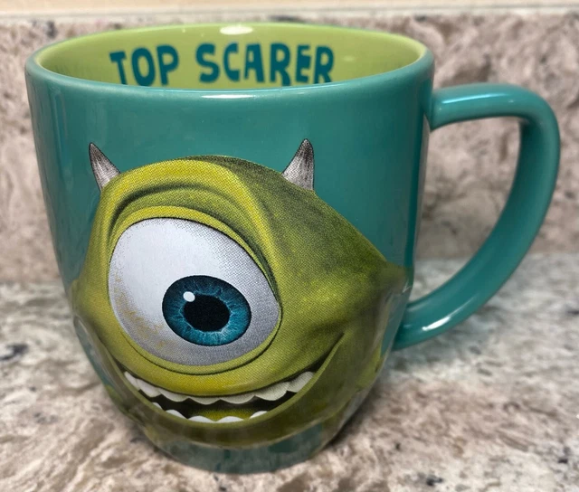 DISNEY STORE PIXAR Monsters Inc Mike Wazowski 3D Green Ceramic Mug Cup ...