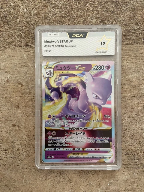 MEWTWO VSTAR 051/172 Vstar Universe carte pokemon japonaise gradée PCA 10 EUR 3,00 - PicClick FR