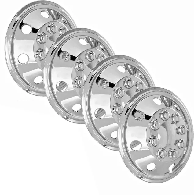 16& MERCEDES SPRINTER Chrome Wheel Trims Motorhome American Style Hub ...