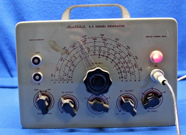 VINTAGE HEATHKIT RF Signal Generator Model SG-8 Powers On $29.99 - PicClick