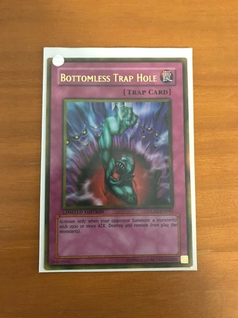YU-GI-OH! BOTTOMLESS TRAP Hole *Gold Rare* Limited Edition GLD2-EN045 VLP $4.00 - PicClick CA