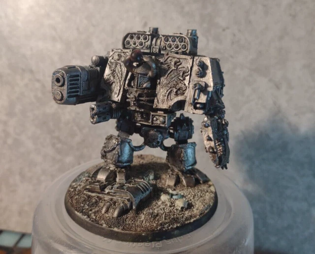 40K ALPHA LEGION custom painted Chaos Dreadnought fully armed plasma ...