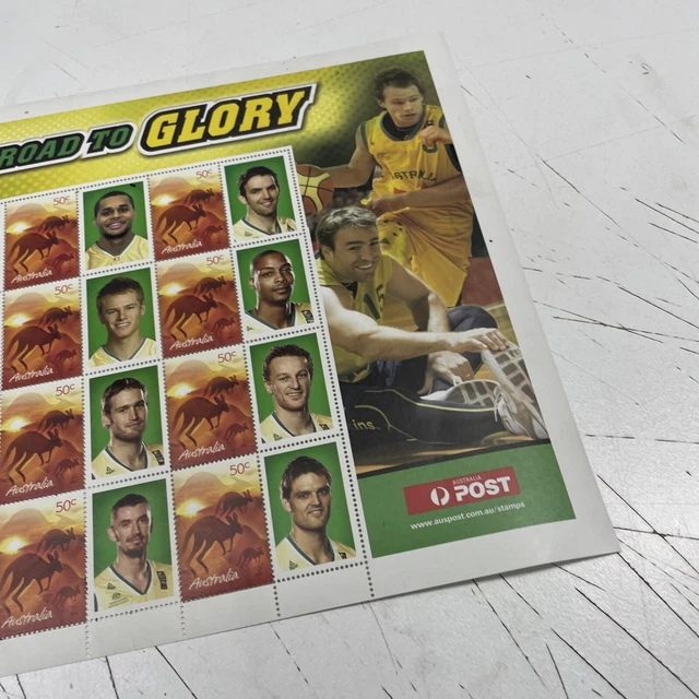 ORIGINAL VINTAGE AUSTRALIA Boomers Basketball Stamp Sheet Letter Post ...
