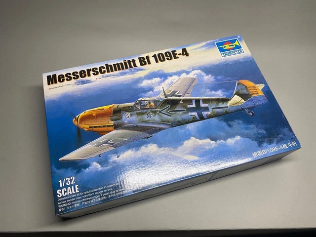 TRUMPETER 1/32ND SCALE German Messerschmitt Bf109E-4 plastic model kit ...