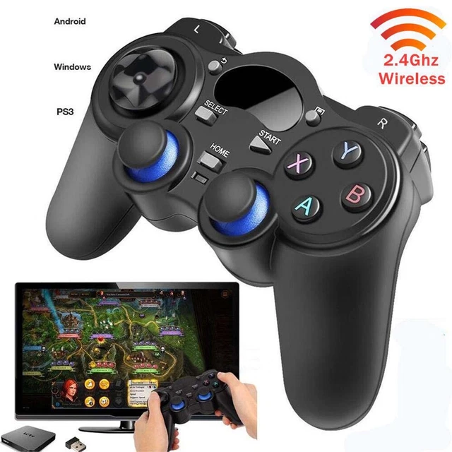 USB WIRELESS GAMING Controller Gamepad for PC/Laptop Computer Windows ...