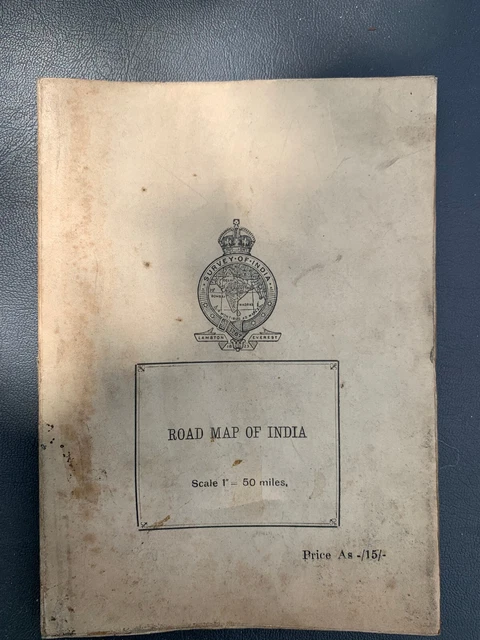 WW2 MAP OF India Road Map Madras Ceylon Rangoon Bombay LARGE RARE 1945 ...