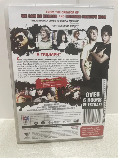 ANGRY BOYS (DVD, 3-Disc Set) With Magnets - Region 4 - ABC DVD VGC $14. ...