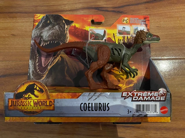 JURASSIC WORLD DOMINION Coelurus Dinosaur Extreme Damage 2022 New £14. ...