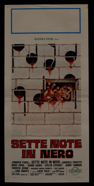 AFFICHE SEPT NOTE IN Noir Lucio Fulci Thriller 1 Édition 1977 B85 EUR ...