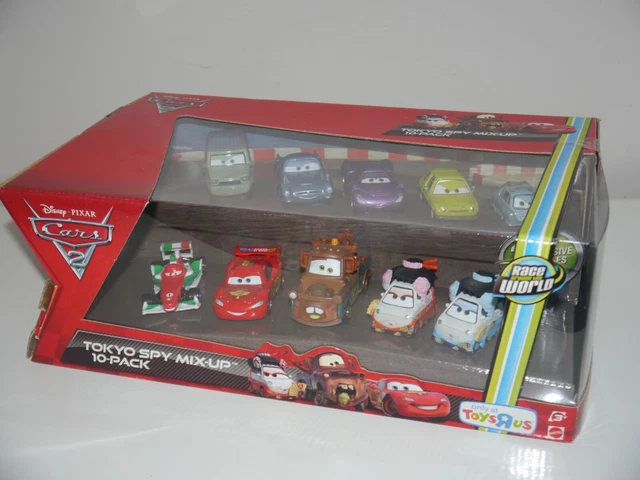 DISNEY PIXAR CARS 2 Tokyo Spy Mix Up 10 Car Pack inc. Wasabi Mater NEW ...