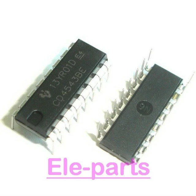 20 Pcs Cd4543be Dip 16 Cd4543 Mos Bcd Tovenment Latdecoderdriver Chip A6 9 Eur 721 Picclick De