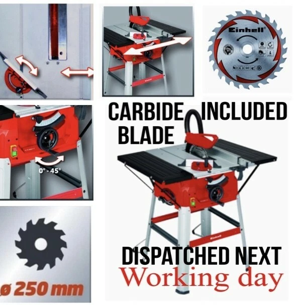 Einhell 2000w 250mm table saw 230v store