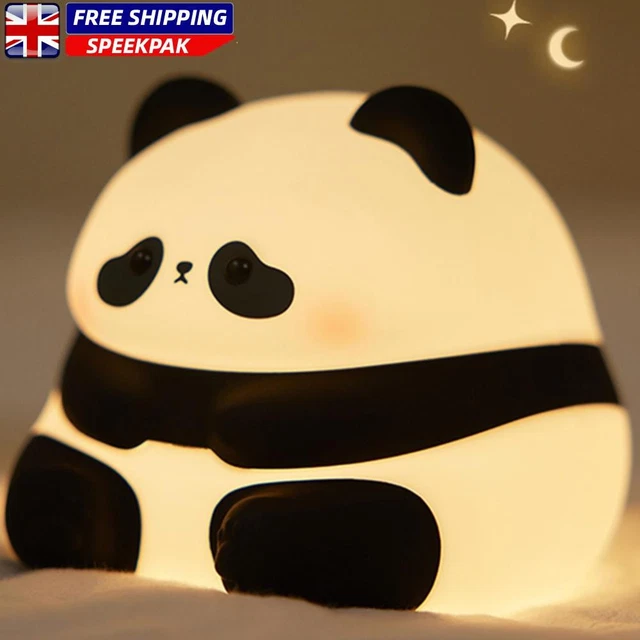 BEDROOM ATMOSPHERE LAMP Warm Light Cartoon Pat Night Light Silicone ...