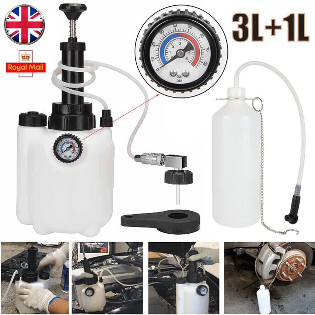 HEAVY DUTY 3L Car Brake Bleeder Clutch Bleeding System Fluid Bleeder ...
