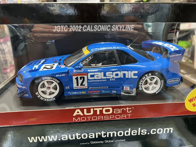 AUTOART NISSAN SKYLINE R34 GT-R Calsonic JGTC 2002 #12 1/18 Model $199.99 - PicClick CA