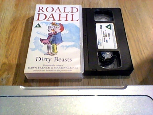 DIRTY BEASTS UK VHS VIDEO 1999 Road Dahl Dawn French Martin Clunes ...