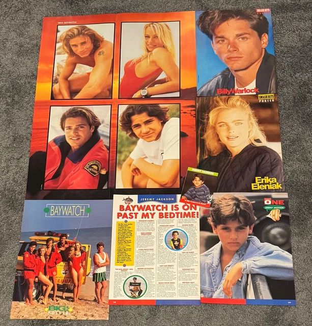 BAYWATCH MAGAZINE CUTTINGS (Jeremy Jackson Billy Warlock Erika Eleniak ...