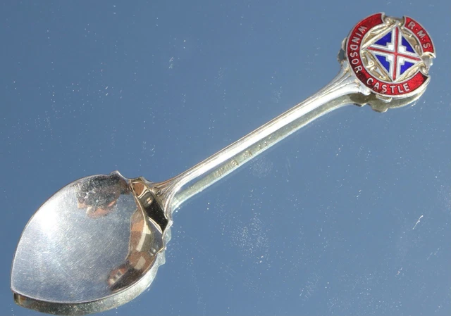 UNION CASTLE LINE Rms Windsor Castle As Sold Onboard Souvenir Spoon £20 ...
