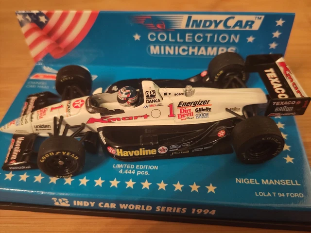 SELTEN! MINICHAMPS 1:43 Indycar Nigel Mansell LolaT94Ford Indy 500 Lt ...