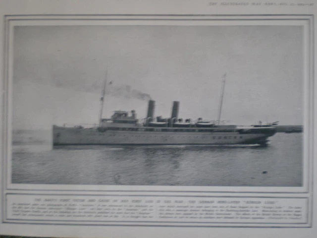 WW1 PHOTOGRAPH GERMANY Mine layer Koning Luise 1914 £6.99 - PicClick UK