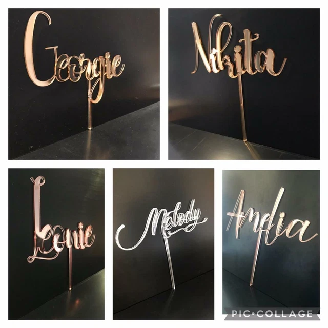 CUSTOM CAKE TOPPER ANY NAME happy birthday PERSONALISED WORD AGE ...