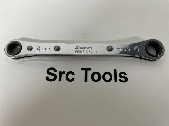 SNAP-ON TOOLS USA MINT 3/8" & 7/16" SAE 6pt Flat Double Ratcheting ...