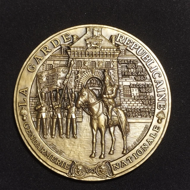 L19J*(REF5017) MÉDAILLE EN BRONZE de la garde Républicaine french medal ...