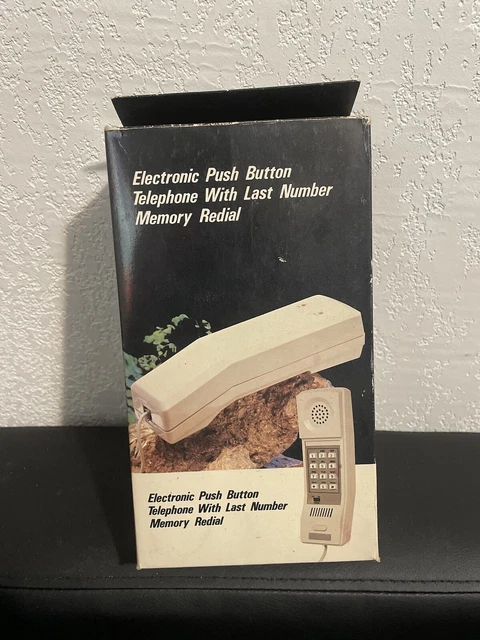 VINTAGE ELECTRONIC PUSH Button-Phone Model NO: TL-662 New In Box £14.16 ...