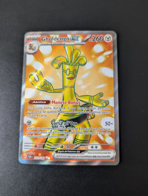 CARTE POKEMON GHOLDENGO Ex 231/182 Paradosso Temporale Full Art Near ...