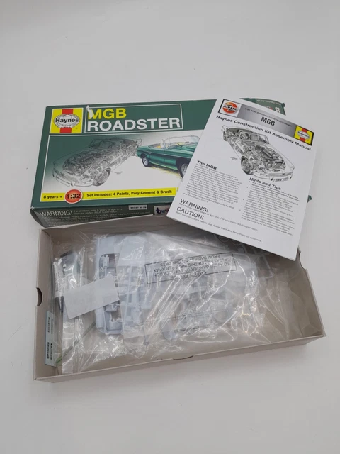 AIRFIX HAYNES MGB ROADSTER Model Kit with Paints & Glue. Scale 1:32 EUR ...