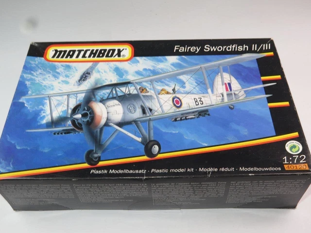 MATCHBOX 1/72 MODELLINO Aereo Kit PK-112 Fairey Swordfish Mkii / III ...