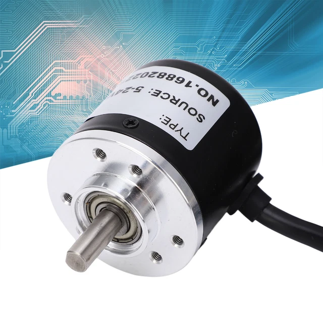 PHOTOELECTRIC ENCODER GEAR Box Motor Incremental Encoder 6mm D Type ...