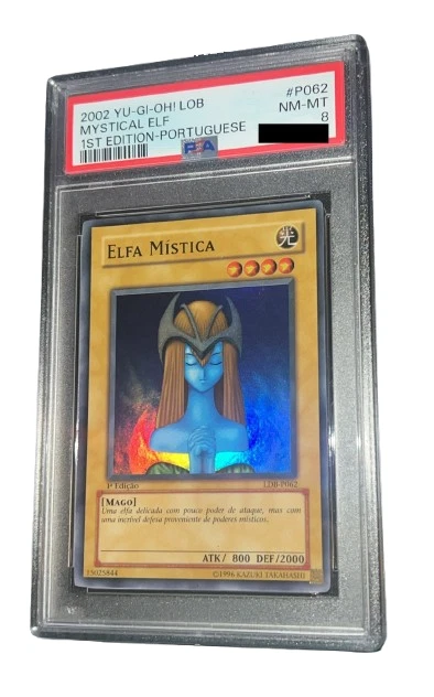 YU-GI-OH! MYSTICAL ELF - PSA 8 - 2002 1st Edition LDB LOB Portuguese Blue Eyes EUR 34,99 ...
