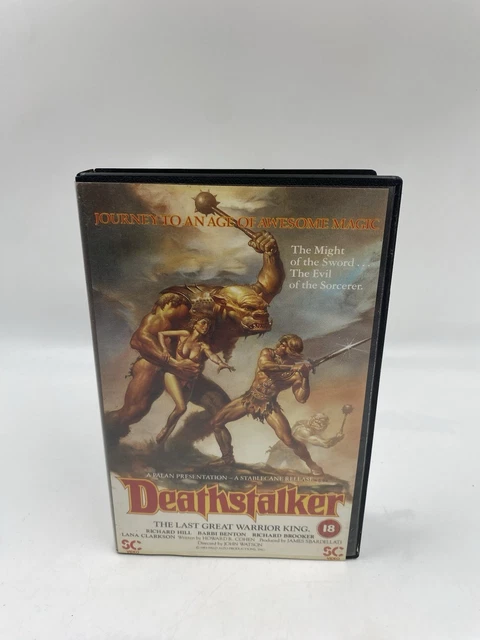 DEATHSTALKER BIG BOX VHS Home Video Horror Pre Cert RARE 1983 PAL £99. ...