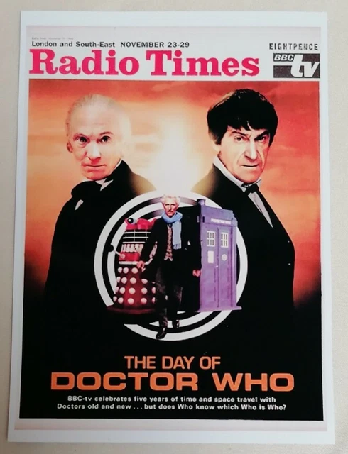 PRINT - 7&X5& Vintage Classic Doctor Dr Who Radio Times Cover Reprint ...