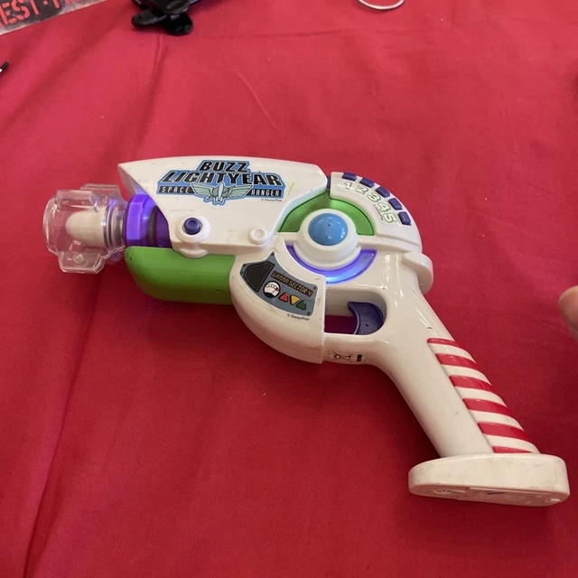 BUZZ LIGHTYEAR TOY Story Disney Pixar Ray Gun Blaster Lights Sounds ...