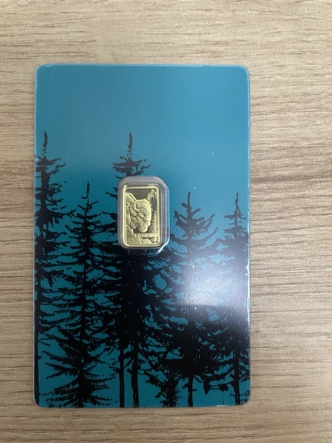 GOLDBARREN 1 GRAMM Pamp Suisse - " Bison " 999.9 Feingold im Blister ...