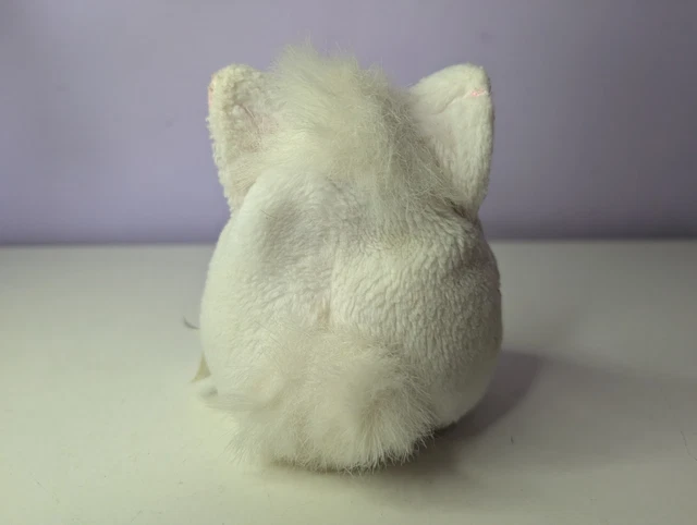 VINTAGE FURBY BUDDIES 1999 Snowball Plush Soft Toy 4.5" Posable Ears By ...