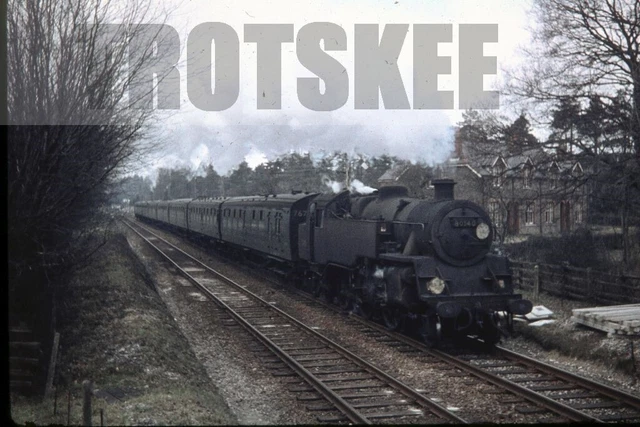 35MM SLIDE BR British Railways Steam Loco 80140 Class BR4 Hurst Green ...