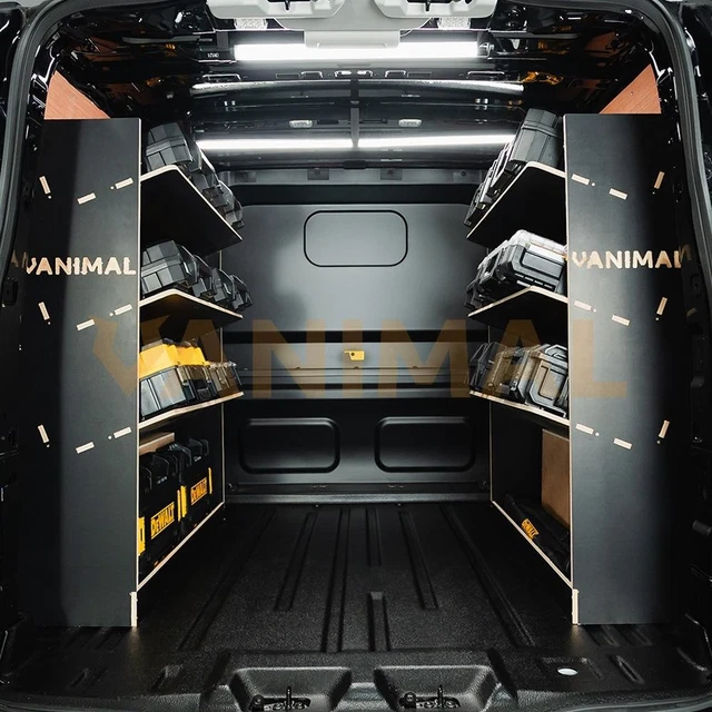 FORD CUSTOM 2025+ LWB Crew Cab Twin DEWALT TSTAK Toolbox Hexaboard Van ...