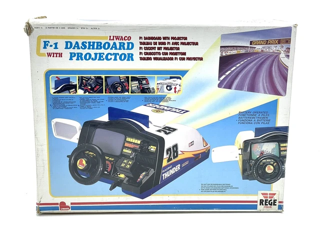 VINTAGE 1990 #LIWACO TOYS F1 DASHBOARD WITH PROJECTOR #Very rare NIB ...