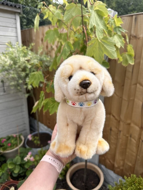 LIVING NATURE GOLDEN Lab Dog Plush cream puppy Labrador 11” tall £18.04 ...