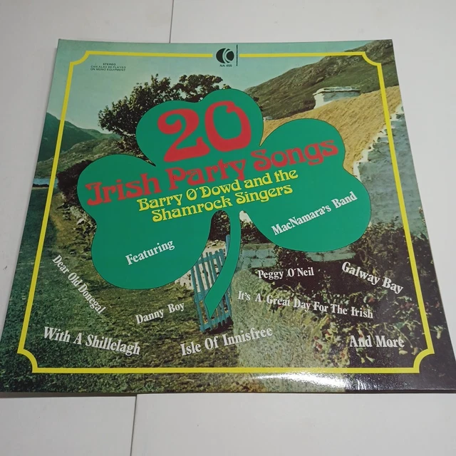 20 IRISH PARTY Songs, Barry O'dowd And The Shamrock Singers, Record,Lp ...