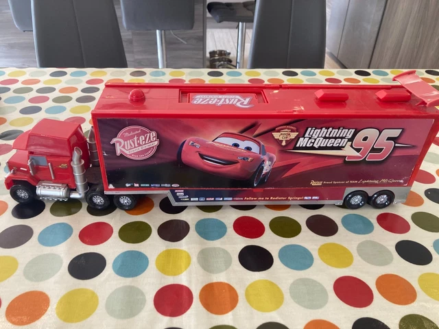 DISNEY PIXAR CARS Mack Lorry Car Carry Case Transporter Truck Holder ...