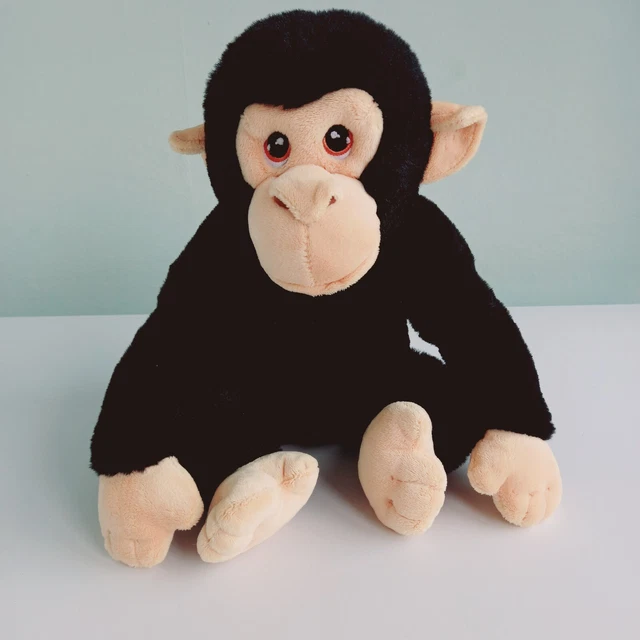 KEELECO KEEL ECO Soft Toy Cuddly Plush Chimpanzee Chimp Monkey 10" Sitting £13.20 - PicClick UK